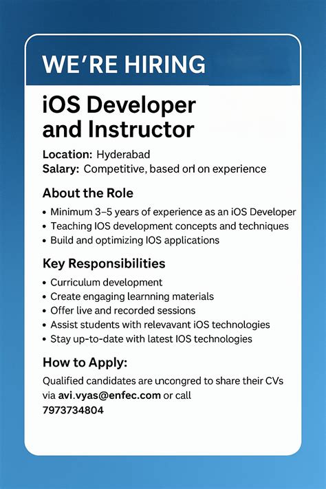 hiring androiddeveloper iosdeveloper techtrainer hyderabadjobs