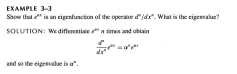 Solved EXAMPLE Show That Eat Is An Eigenfunction Of The Chegg