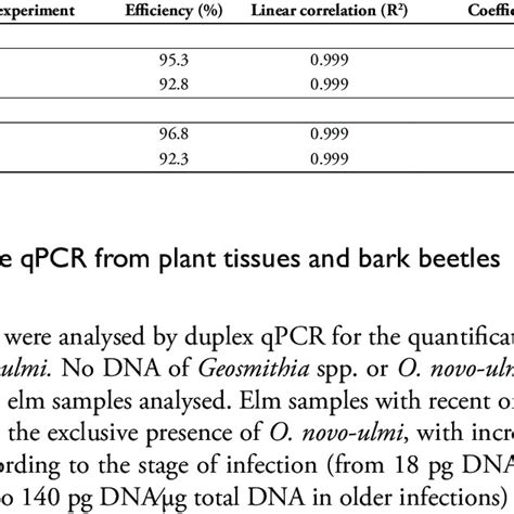 Efficiency Linear Correlation And Assay Precision Of Duplex Qpcr Assay Download Scientific
