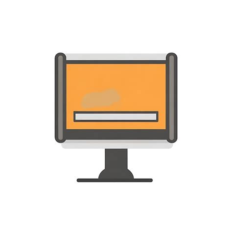 Premium Photo Sticker Monitor Vector Flat Icon