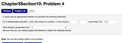 Solved Chapter3section10 Problem 4 Previous Problem List