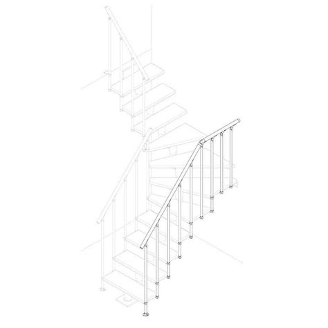 Utvendig Trapperekkverk Dolle Classic Ii Bøk Oljet Pearl Grey Passer