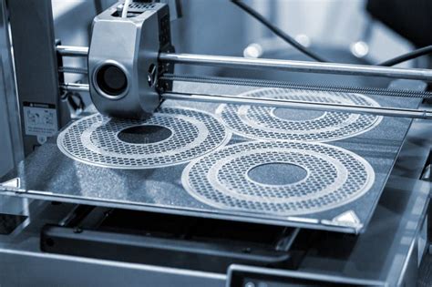 Process Of Printing On 3d Printer 3d Printer Creating Model From Molten Plastic Stock Image