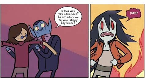 Simon Meets Marcelines Dad From Simon And Marcy Adventure Time Comic
