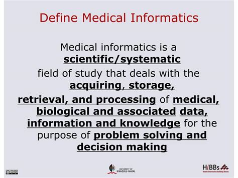 Ppt An Introduction To Medical Informatics Powerpoint Presentation