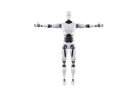 premium photo technological modern robot full body robot isolated on