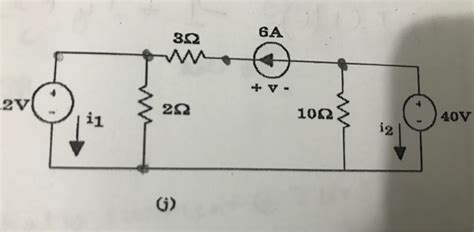 Solved Solve For I1 I2 And V By Using Only Kvlkcl Ohms