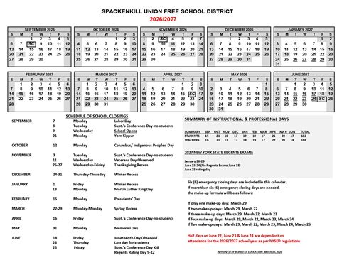 Southwestern Csd Calendar 26 27 Revised Educounty