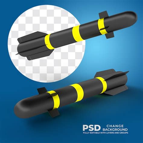 Premium PSD Two Missile Psd