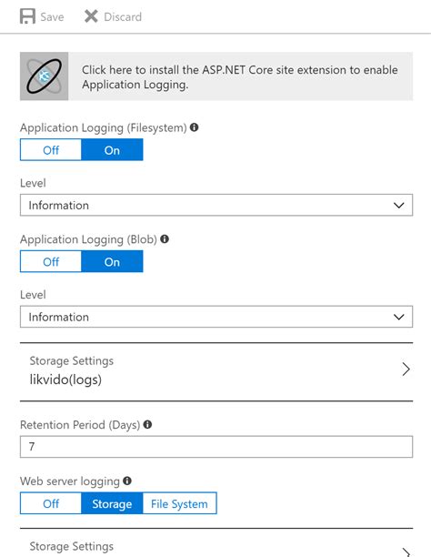 C Where Does The Aspnet Core Logging Api As Default Store Logs