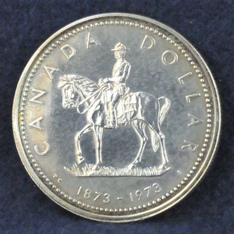 Rcmp Canada Dollar 1873 1973 Silver Challengecoins Ca