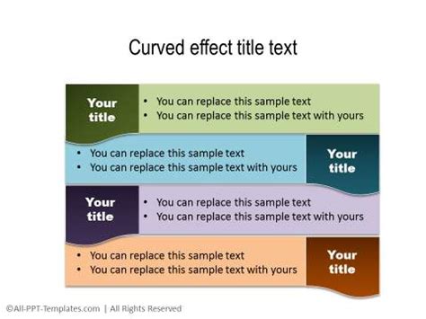 PowerPoint Text With Titles Diagrams