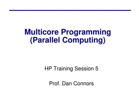 Ppt Multicore Programming Parallel Computing Powerpoint