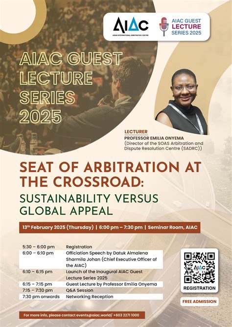 Aiac Aiac Guest Lecture Series 2025 Seat Of Arbitration At The