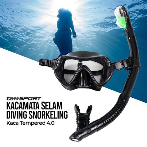 Jual Masker Snorkeling Snorkle Snorkel Kacamata Renang Olahraga Air Snorkling Diving Water