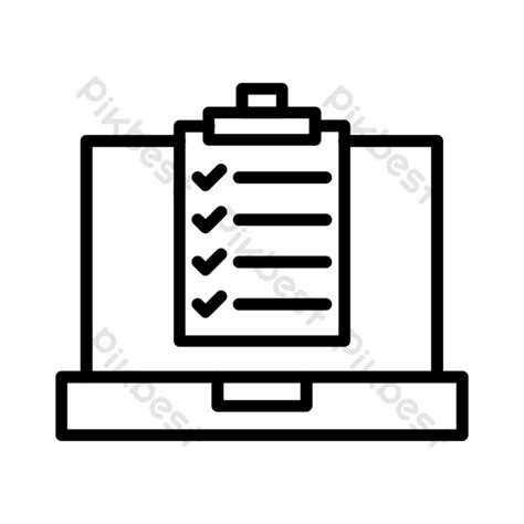 Verification Line Icon Vector Png Images Ai Free Download Pikbest