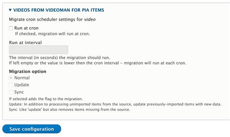 Migrate Cron Scheduler