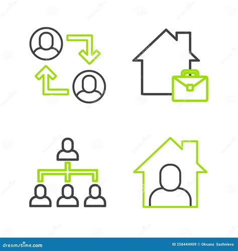 set line online working hierarchy organogram chart and project team