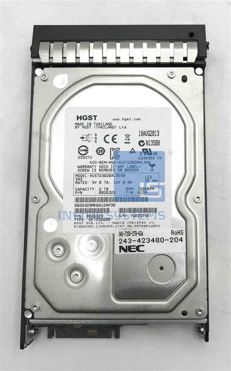 HUS723020ALS640 - Hitachi 2TB 7.2K 6G 3.5" SAS HDD - Inside Systems A/S