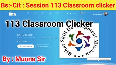 Classroom Clicker Session 113 Cit Classroom Clicker 113 Session 113 Classroom Kyp Session
