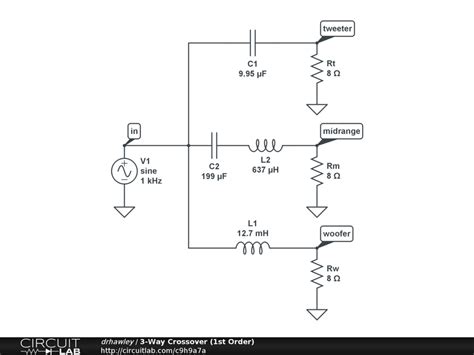 3 Way Active Crossover Circuit Schematic