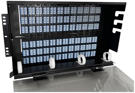 864 Fiber Mdc Adapter Multimode 6u Rack Mount Patch Panel