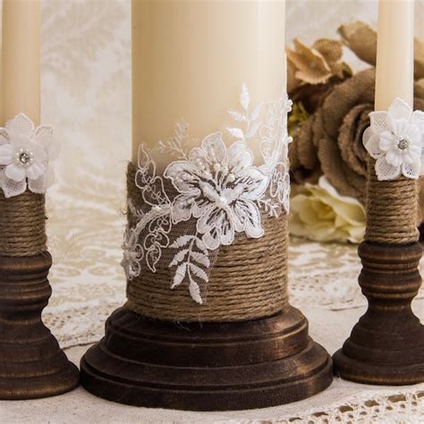 Rustic Unity Candle Etsy