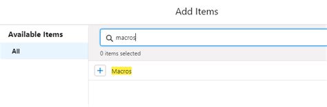 Cannot See Macros And Quick Text In Console Apps Navigation Items