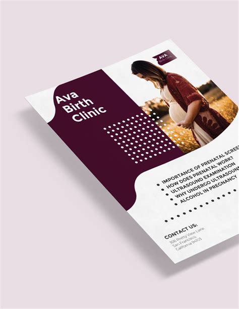 Pregnancy Flyer Template In Indesign Pages Psd Word Illustrator