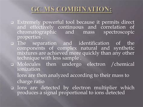 Gas Chromatography Mass Spectometry Pptx