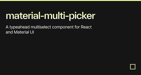 material multi picker codesandbox