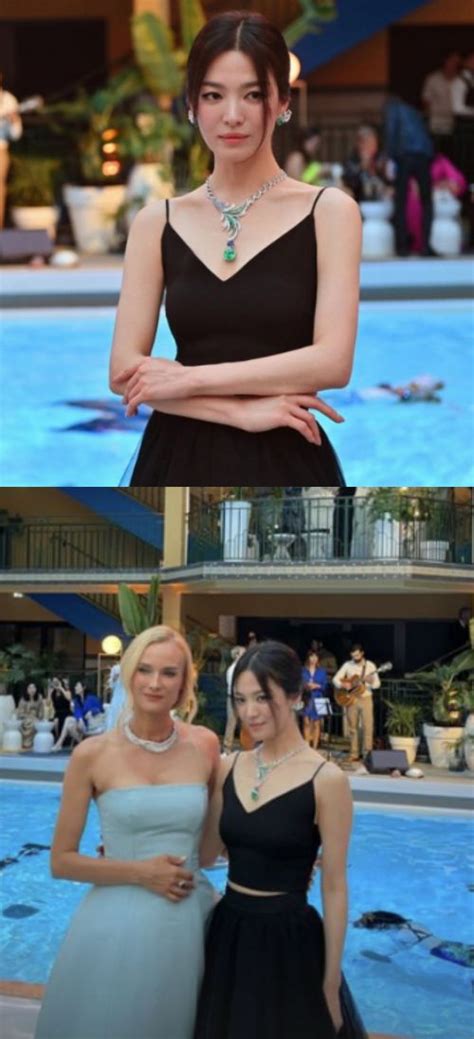 배우 송혜교가 프랑스 파리 패션쇼에 참석한 근황을 전했다 Ft 다이앤 크루거