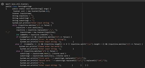 66 Parsing Strings Java 1 Prompt The User For A String That