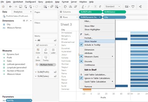 tableau dynamic parameters steps for creating dynamic parameters