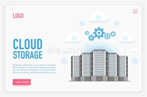 Database Information Storage Linear Vector Icons Set Stock Vector