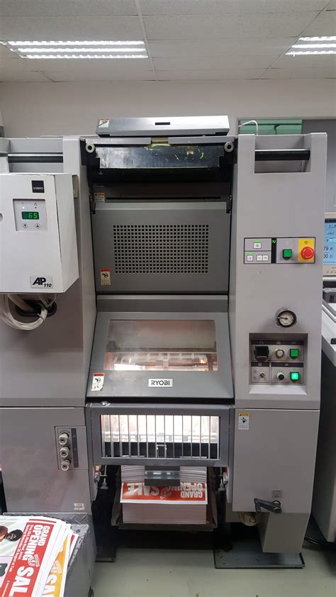 Ryobi 3404 DI Digital Offset Printing Press 2001 Litho Sales Label