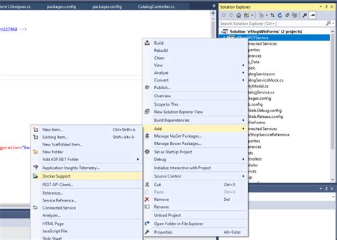 Adding Docker Support Dotnet Architecture EShopModernizing Wiki GitHub