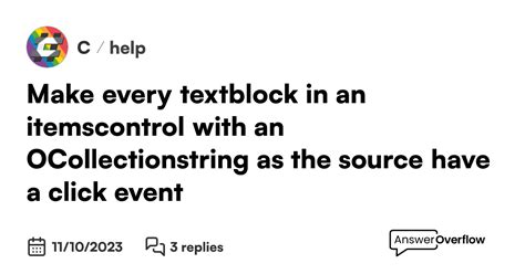 Make Every Textblock In An Itemscontrol With An Ocollection As The