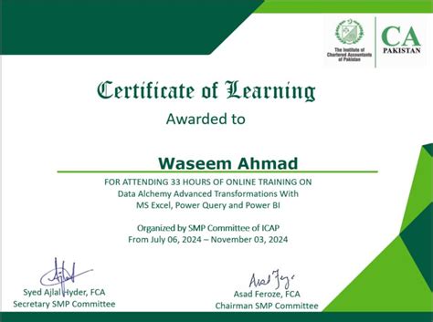 Waseem A On Linkedin Certification Excel Powerquery Powerbi