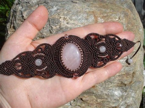 Браслеты ручной работы Браслет с розовым кварцем Кварц Браслеты Розовый кварц