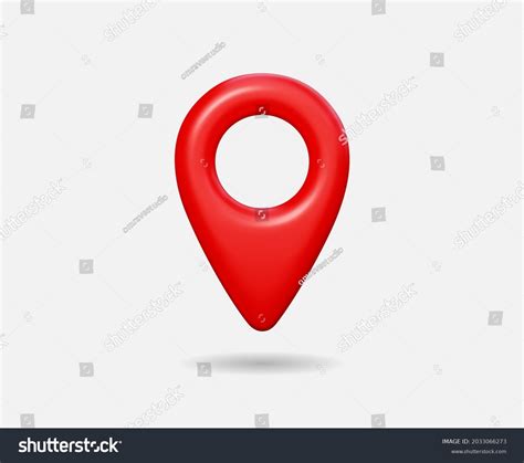 D Realistic Location Map Pin Gps Stock Vector Royalty Free Shutterstock