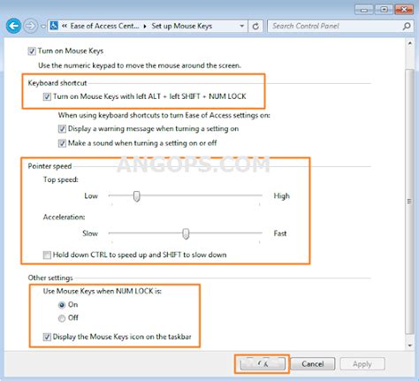 Cara Menggerakan Kursor Mouse Dengan Keyboard Angops