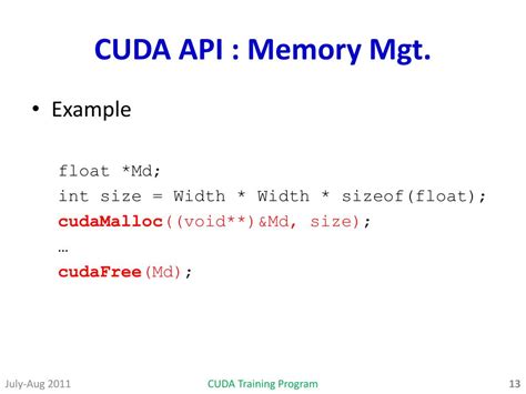Ppt Training Program On Gpu Programming With Cuda Powerpoint