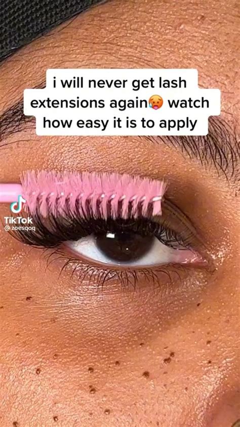 Easy Apply Lash Extensions Lash Glue How To Put On Lashes For Beginners Makeup Routine Makeup