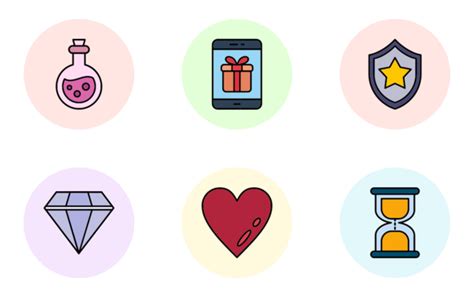 Game Elements Icon Pack Outline Color 23 Svg Icons