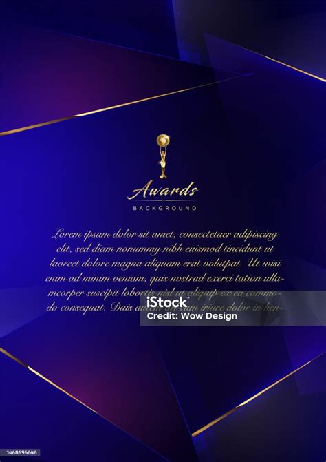 블루 퍼플 골든 에지 초대장 럭셔리 로얄 어워드 그래픽 배경 A4 크기 우아한 광택 현대 추상 템플릿입니다 프리미엄 기업 레터헤드 템플릿 수상자 인증서 레이아웃 다이아몬드에