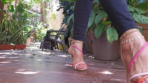 Milah Arches Modeling Her New High Heel Sandals Foot Fetish Paradise