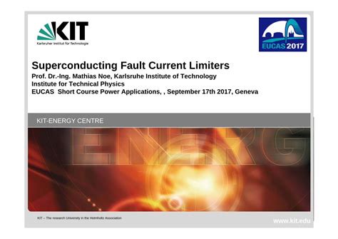 (PDF) Superconducting Fault Current Limiters · SuperconductingFault ...