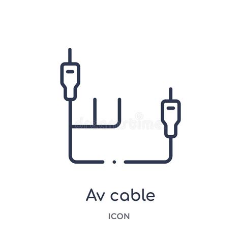 Linear Connector Icon From Electronic Devices Outline Collection Thin Line Connector Vector