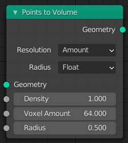 Points To Volume Blender Manual